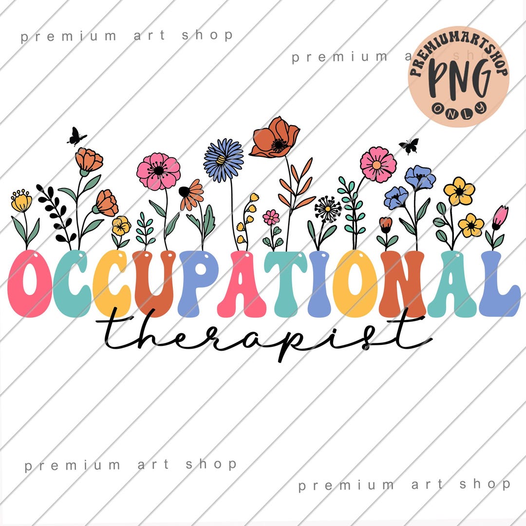 Floral Occupational Therapist Png, Occupational Therapist Back to ...