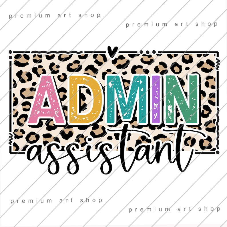 Admin Assistant PNG, Admin Sublimation Design Download, Receptionist ...