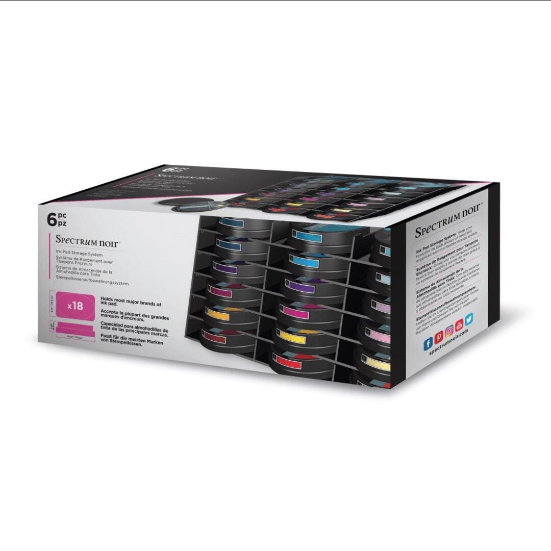 Spectrum Noir Ink Pad Storage System - Holds 18 Inkpads, Fully ...