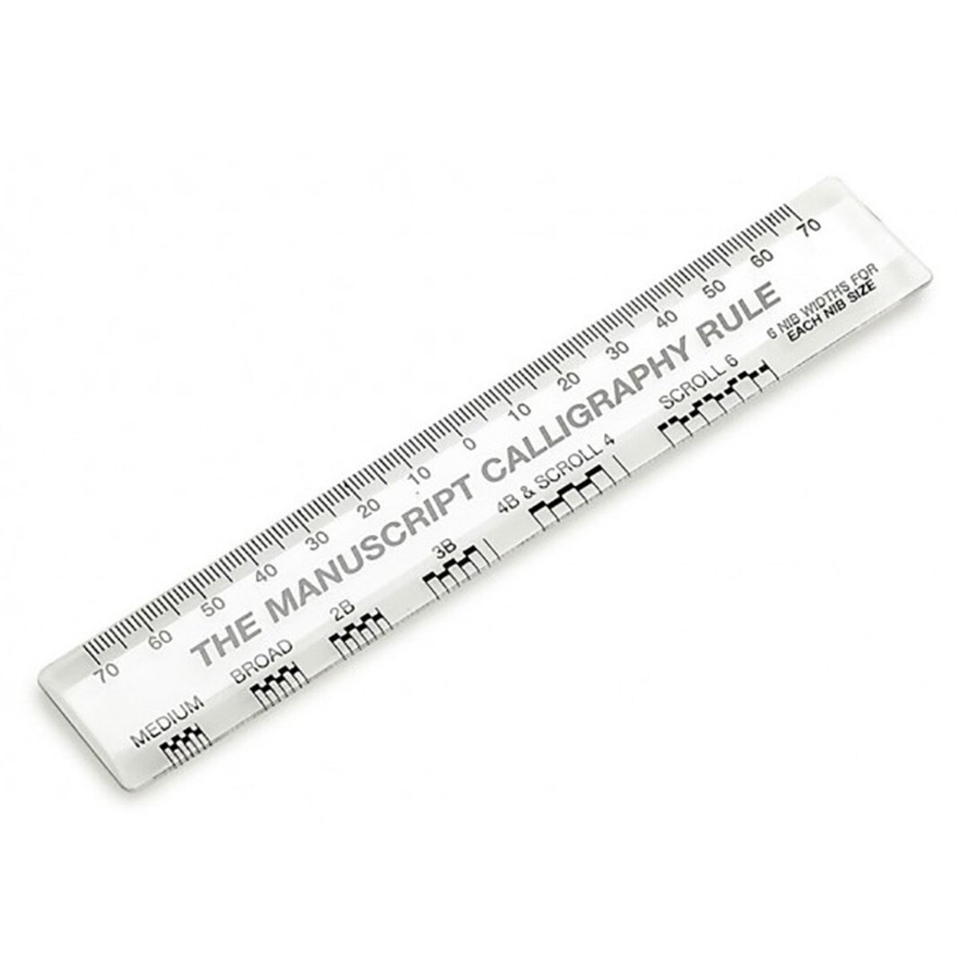 Manuscript Calligraphy Ruler - 6" Ruler With 6 Nib Widths! - Etsy