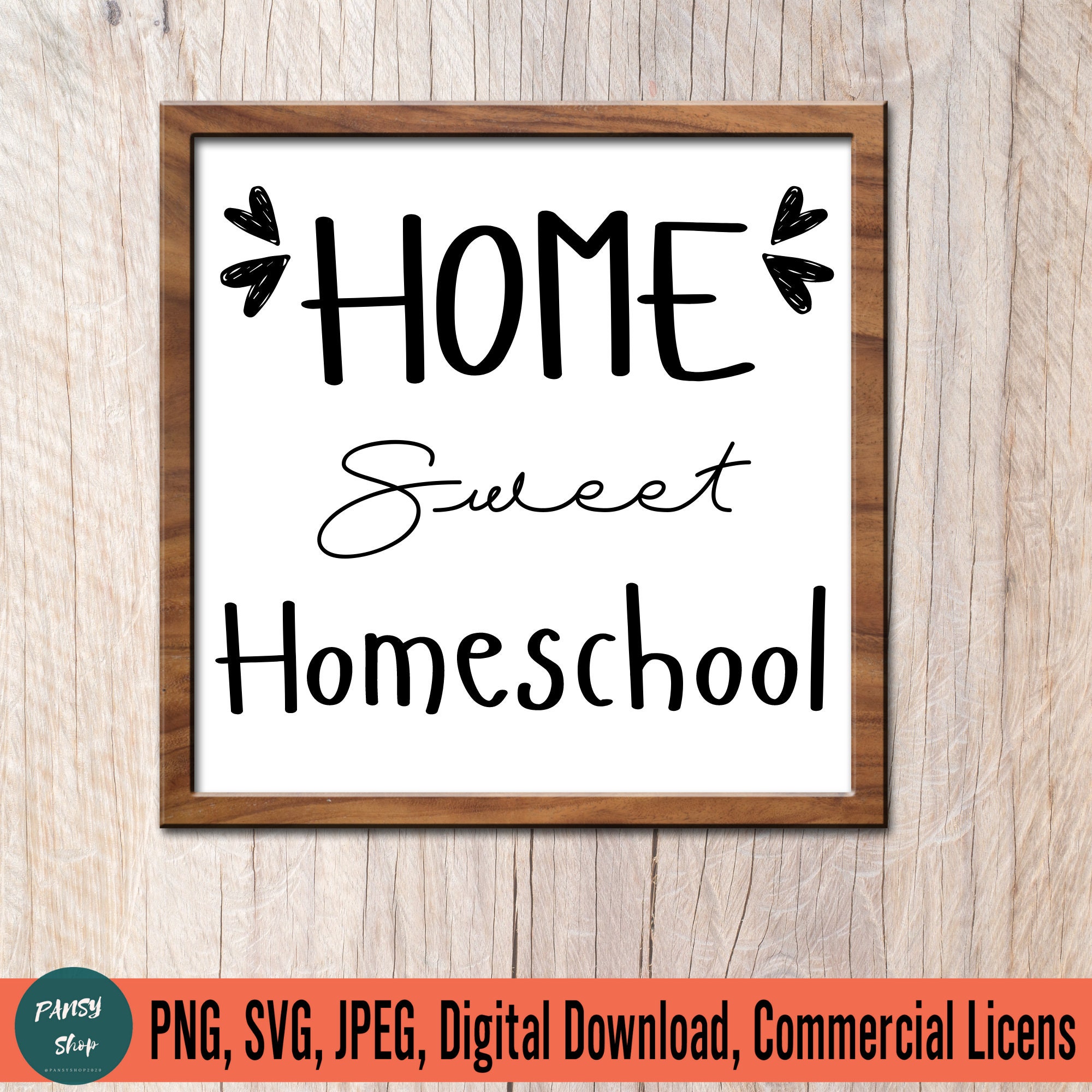Home Sweet Homeschool Svg File Cutting File Canvas Print - Etsy