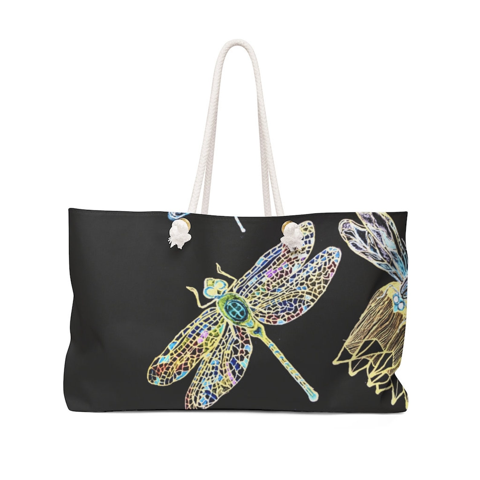 Stained Glass Dragonfly Weekender Bag - Etsy