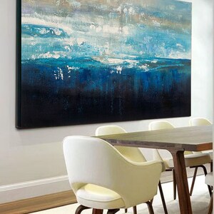Abstract Handmade Painting on Canvas, Textured Wall Art, Customized ...