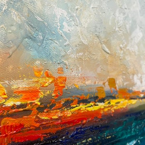 Abstract Handmade Painting on Canvas, Textured Wall Art, Customized ...