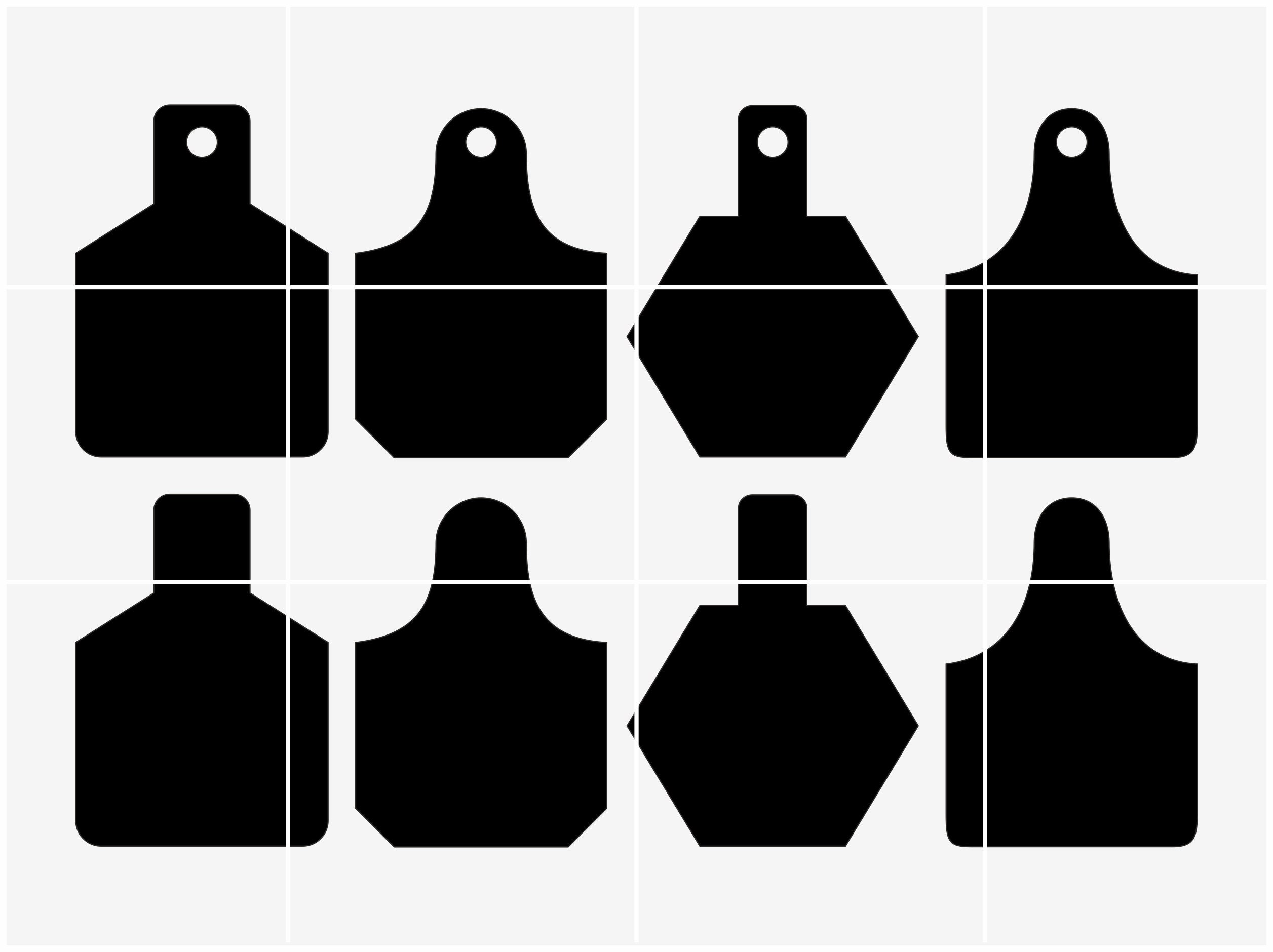 Cow Ear Tags. Svg Cut File. Cow Tags Svg Png Eps Pdf - Etsy Hong Kong