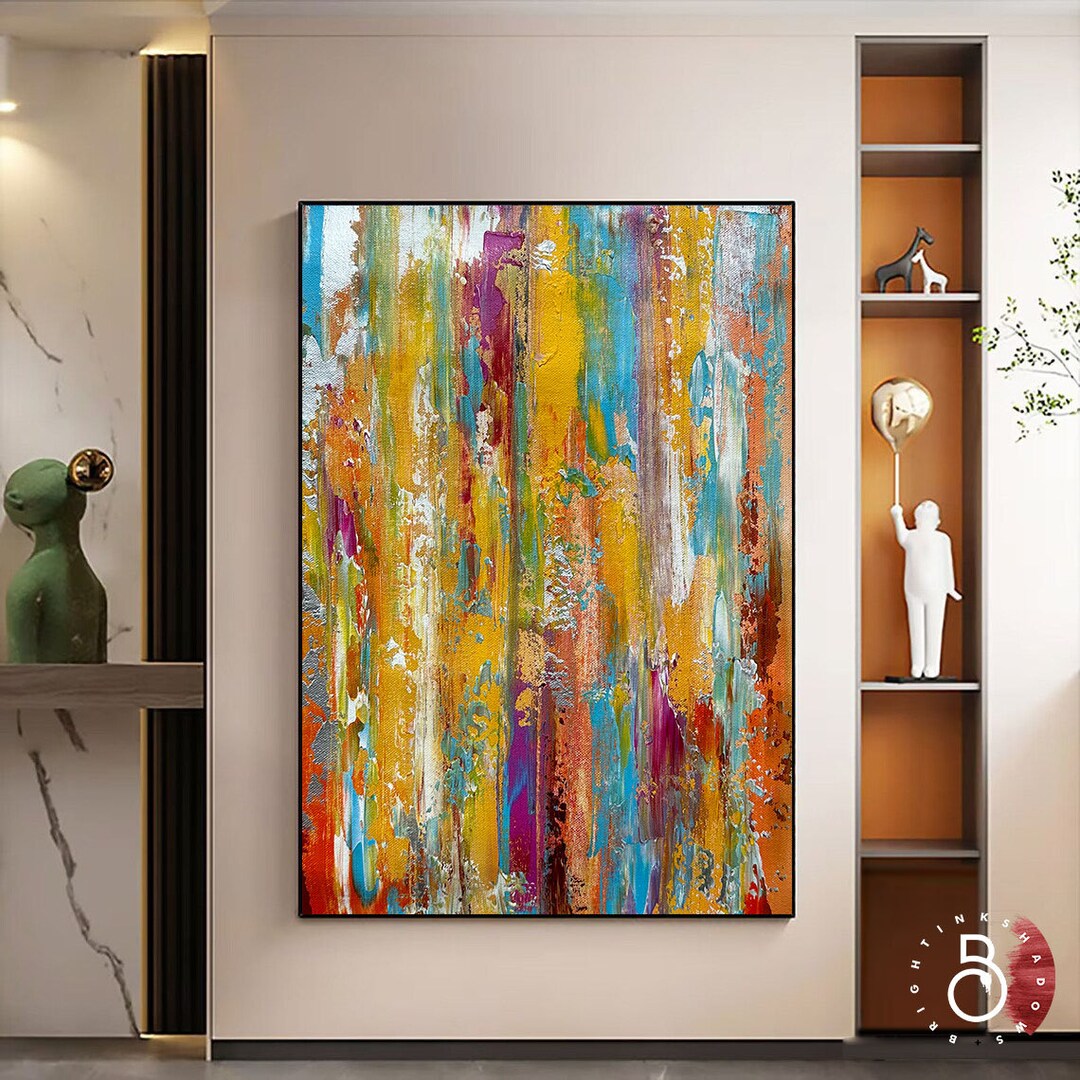 Bright Colour Acrylic | Abstract Wall Art Canvas Office and Home Wall ...