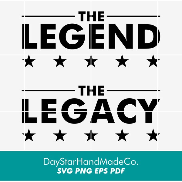 Legend Legacy Svg - Etsy
