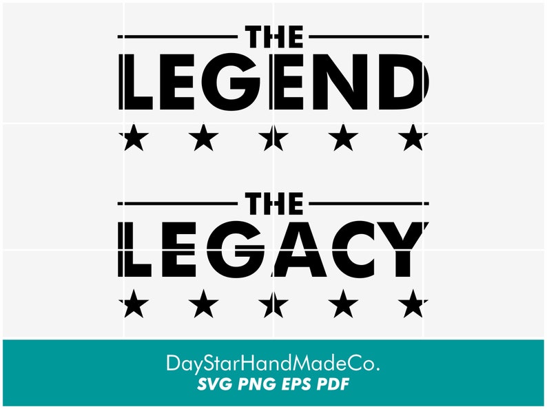 The Legend. the Legacy. Svg Cut File. Father's Day T-shirt - Etsy UK