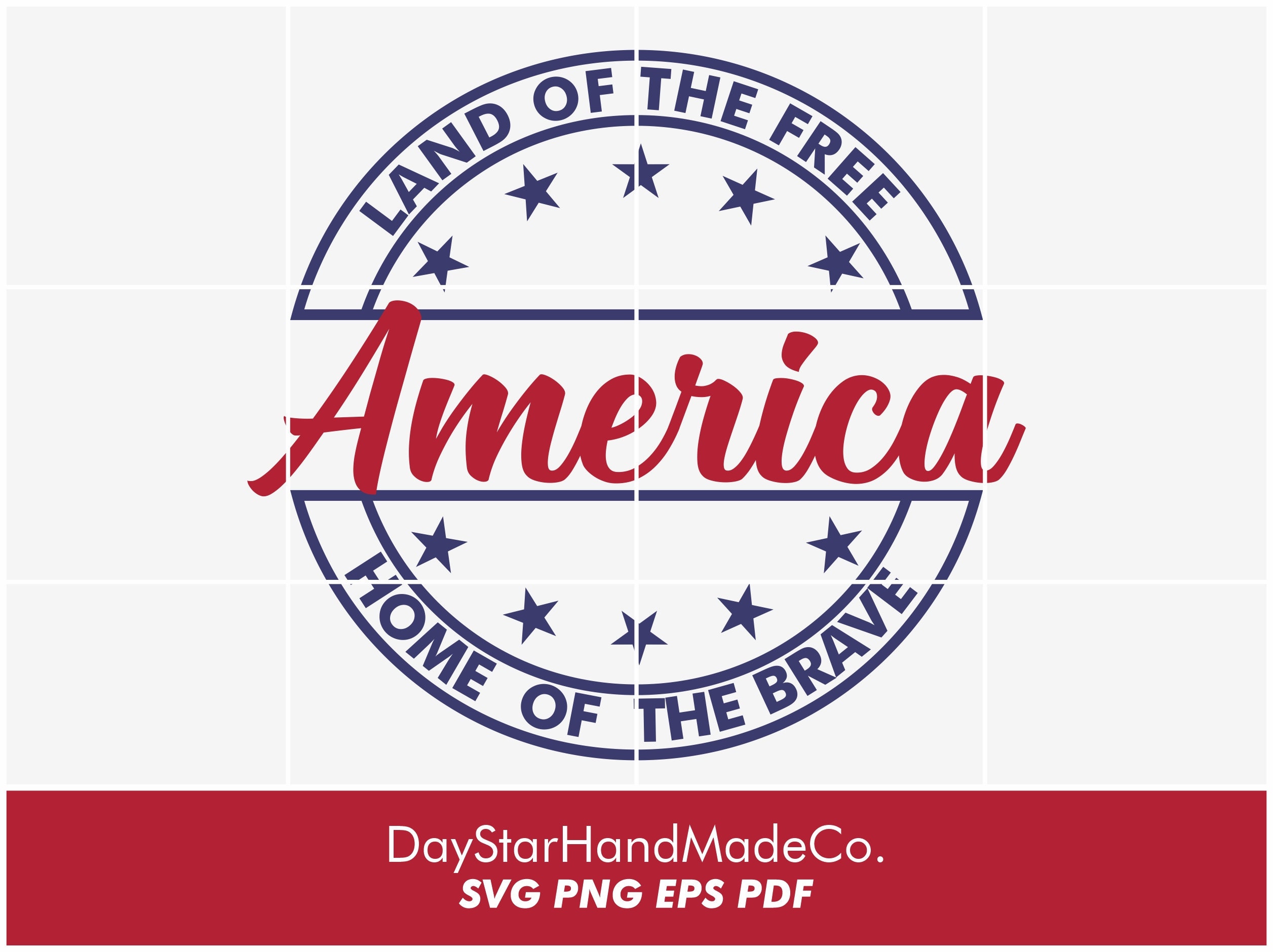 Land of the Free Home of the Brave. America. 4th of July. - Etsy