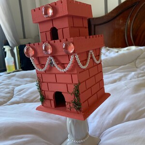 Girly Castle Birdhouse Pedestal - Etsy