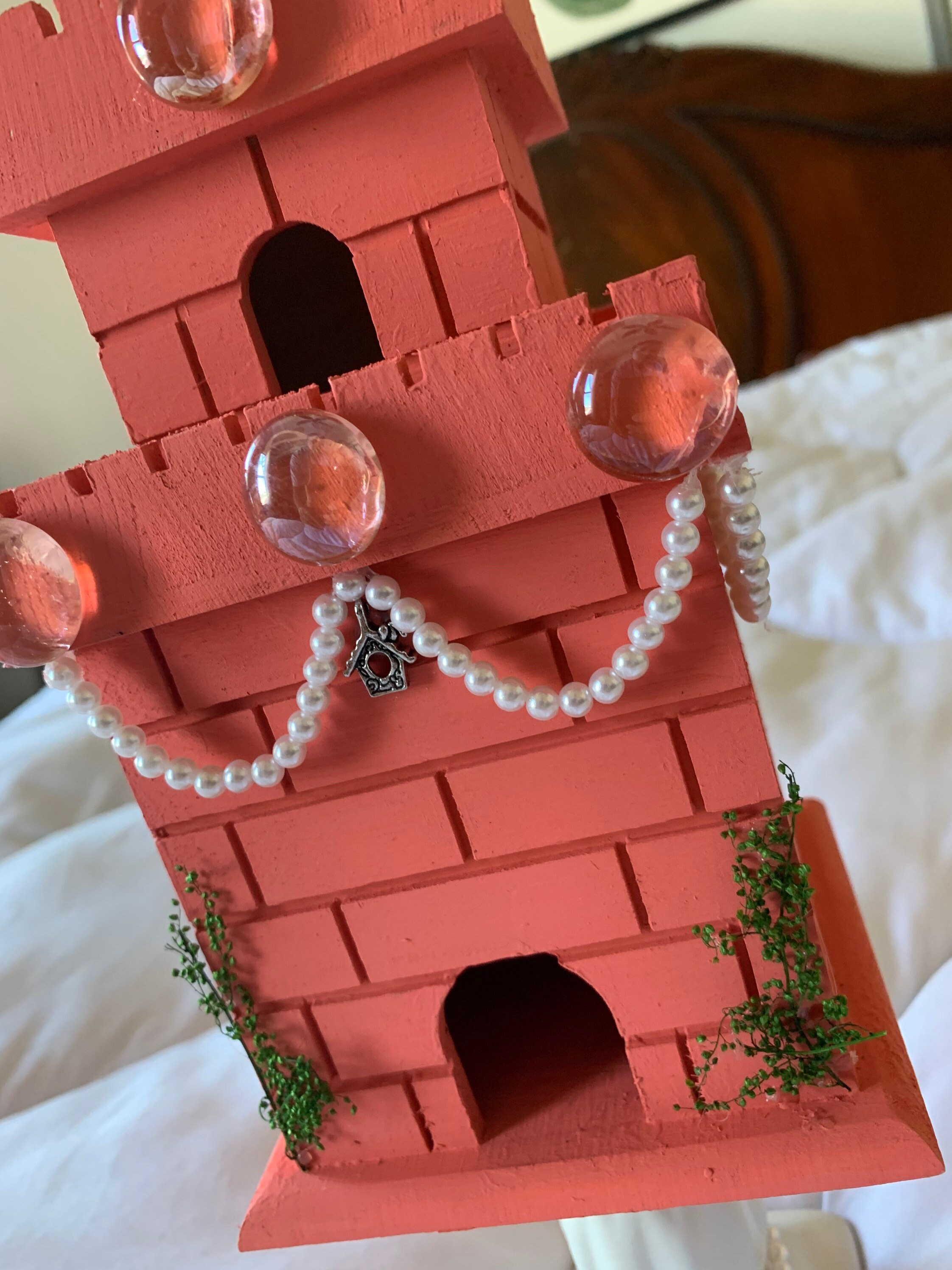 Girly Castle Birdhouse Pedestal - Etsy
