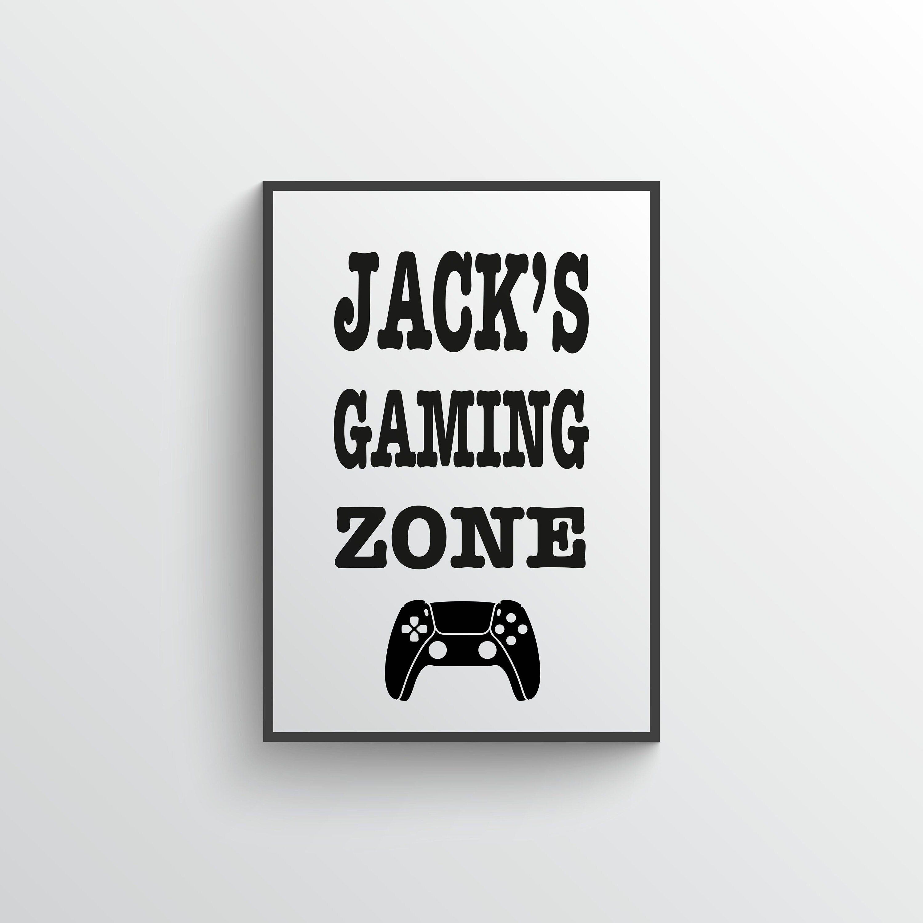 Personalised Gamer Poster Print, Gaming Wall Art, Kids Room, Boys Room ...