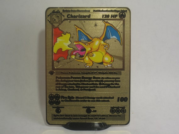 Collectible Card Games 1st Edition Base Set Charizard Metal Gold ...