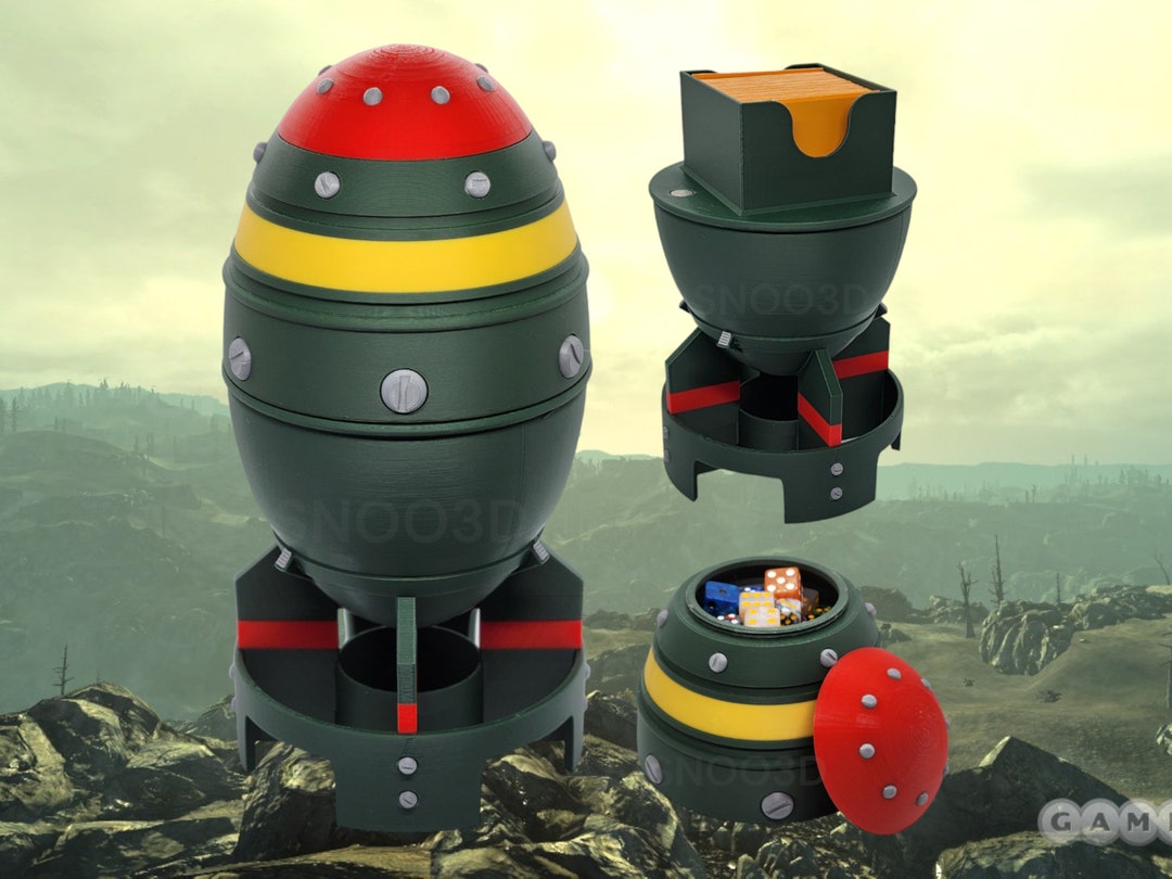 MTG Fallout Fatman Mini Nuke Deck Box for EDH | Commander | Magic the ...