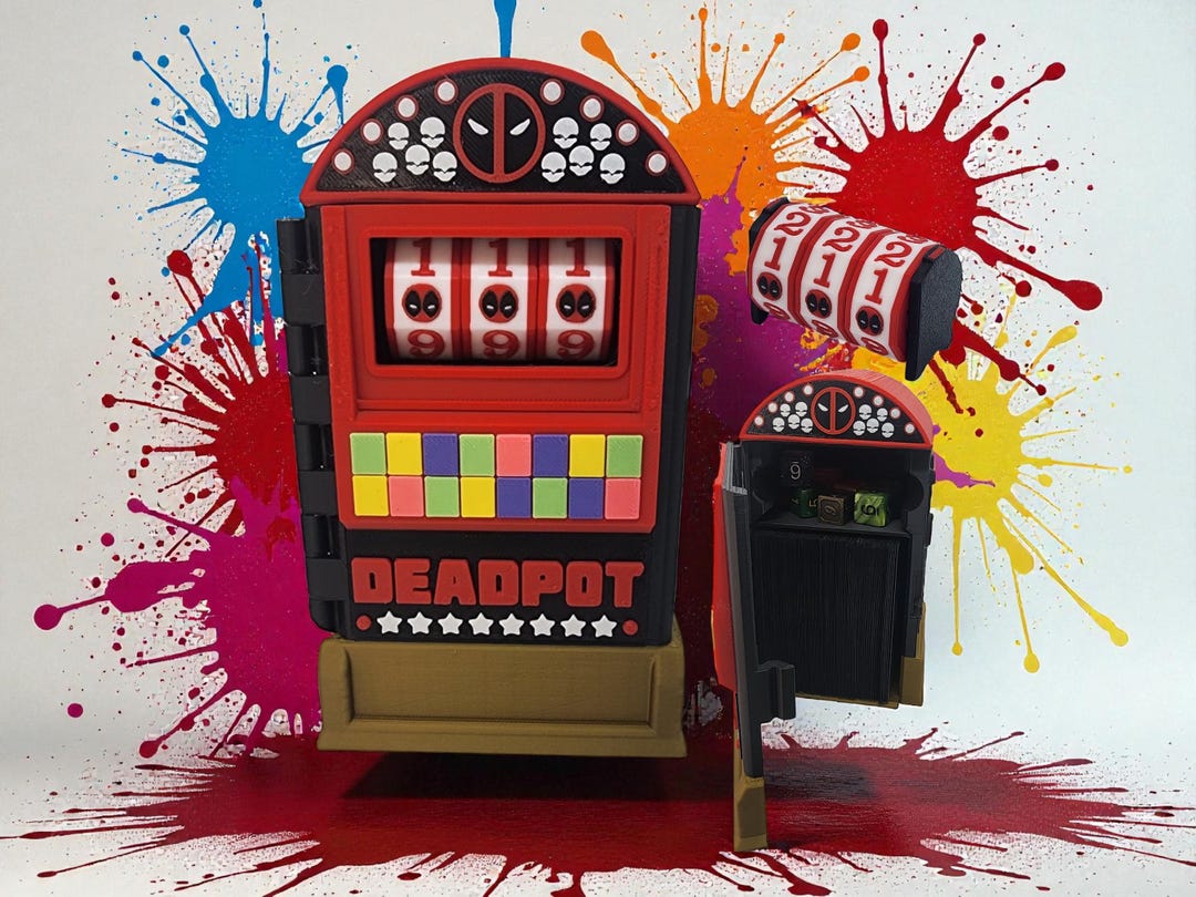 Deadpool Slot Machine Deck Box | MTG | 100 Card | EDH | Commander ...