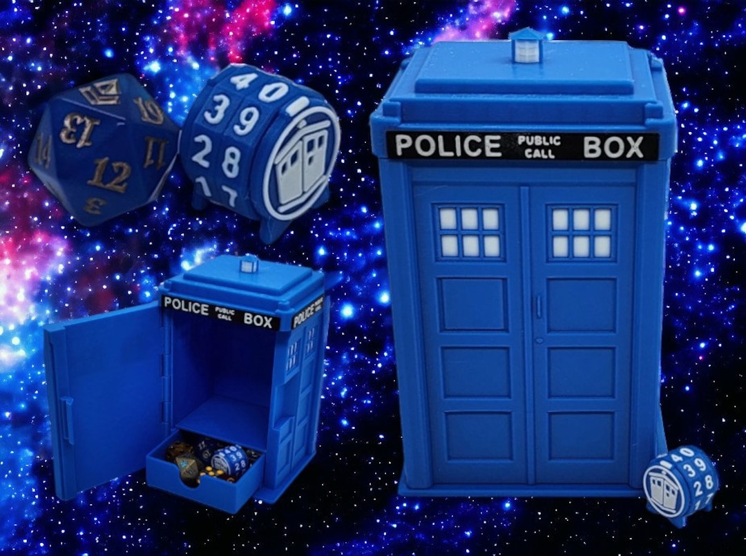 MTG Tardis Deck Box and Life Counter for EDH | Commander | 100 Double ...