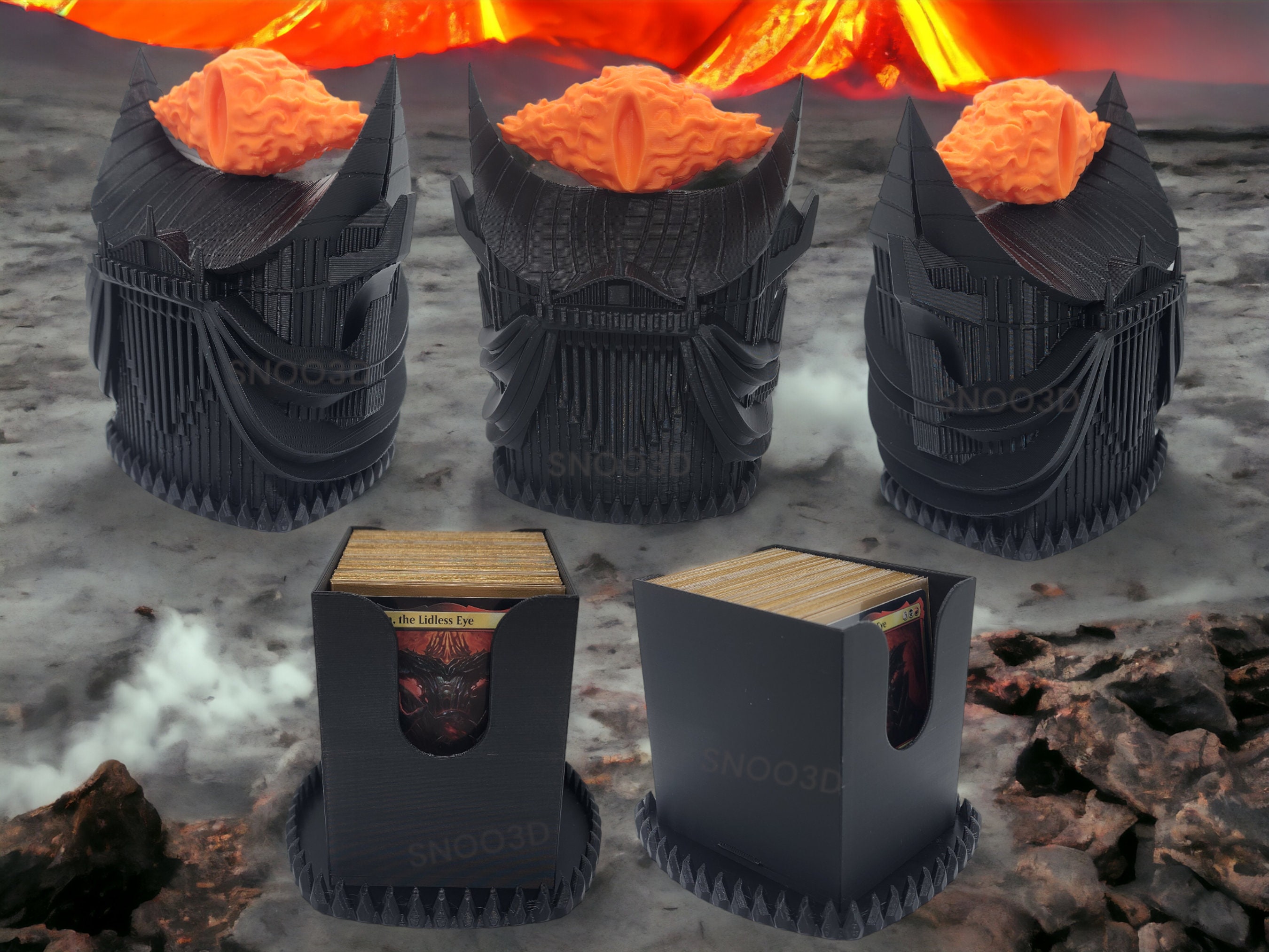 Eye of Sauron 100+ Deck Box | EDH | Lord of the Rings | Barad Dur ...