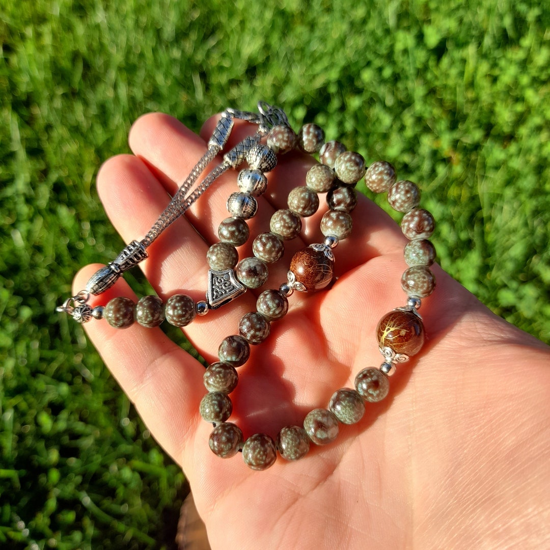 Personalized Gemstone Prayer Beads for Spiritual Serenity, Tasbih ...