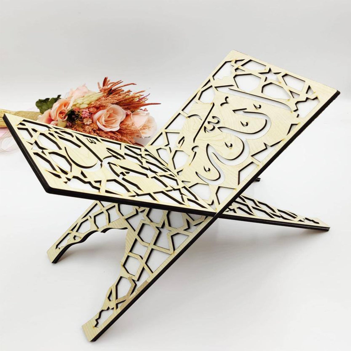 Wooden Folding Book Holder Handmade Quran Stand - Etsy