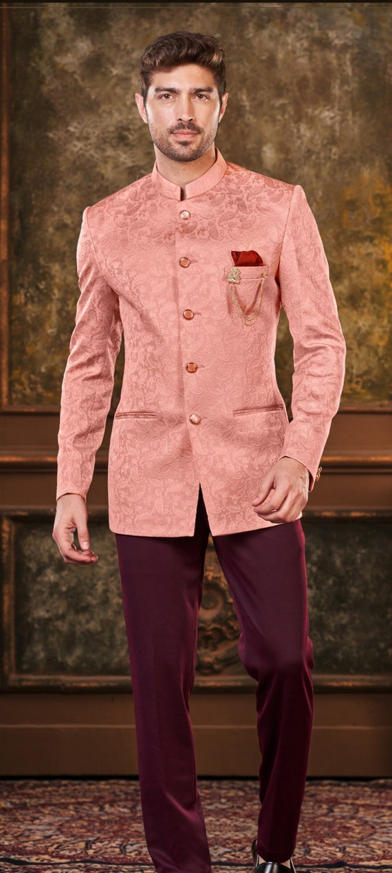 Mens Indian Latest Design for Pitch Jodhpur Maroon Pants Groom - Etsy