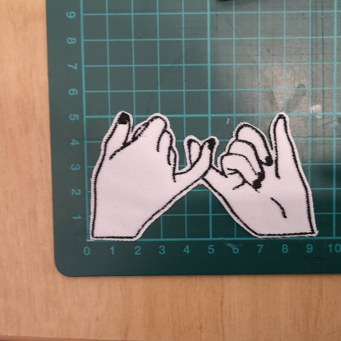 Pinky Promise Mini Embroidered Patch Pinkie Iron On Patch Sew | Etsy