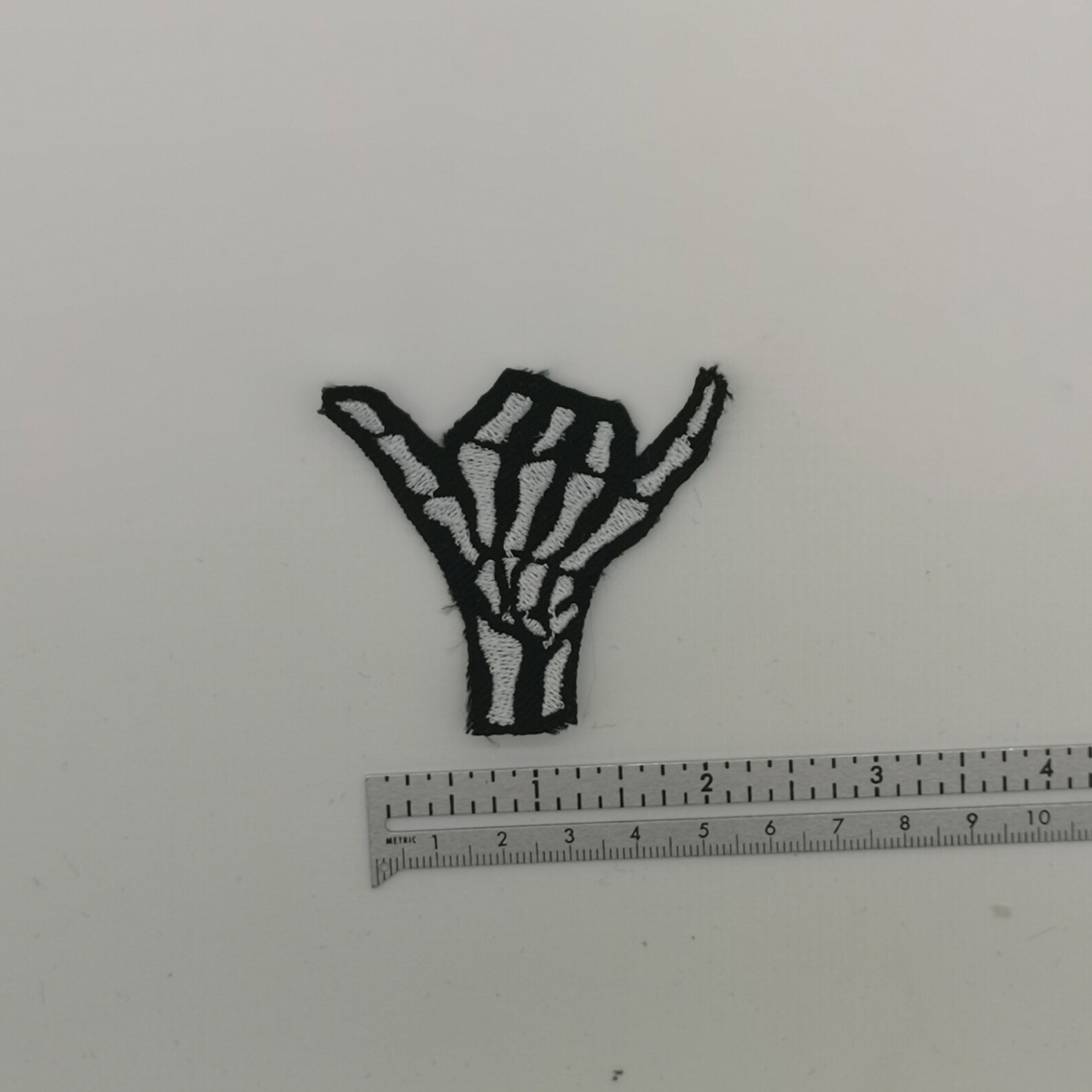 Hang Loose Skeleton Hand Iron on Patch Embroidered 2.5 X 2.5 - Etsy