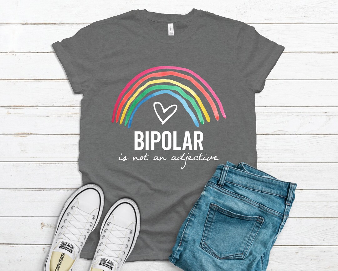 Bipolar ist kein Adjektiv Bipolar Shirt, Mental Health Shirt, Angst ...