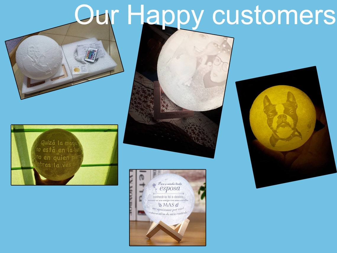Personalization Luna Moon Lamp Night Light 3D Print Moonlight - Etsy