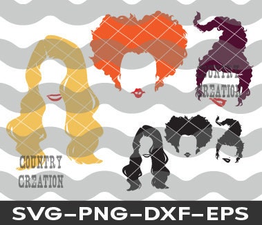 Sanderson Sisters Hair, SVG, Halloween SVG Hocus Pocus, Salem Witch ...