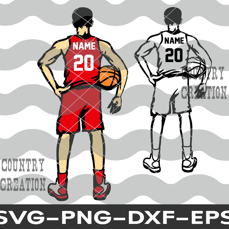 Basketball Player Svg - Etsy