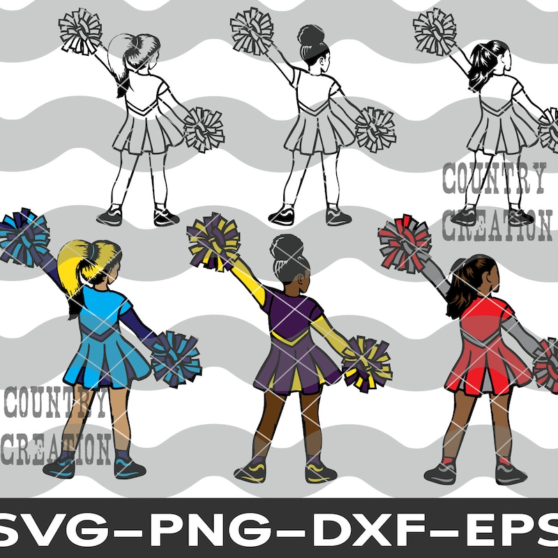 Cheerleader Svg - Etsy