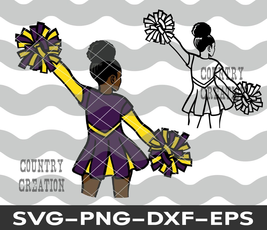 Layered Cheerleader SVG, Cheerleading Svg, Customize High School Cheer ...