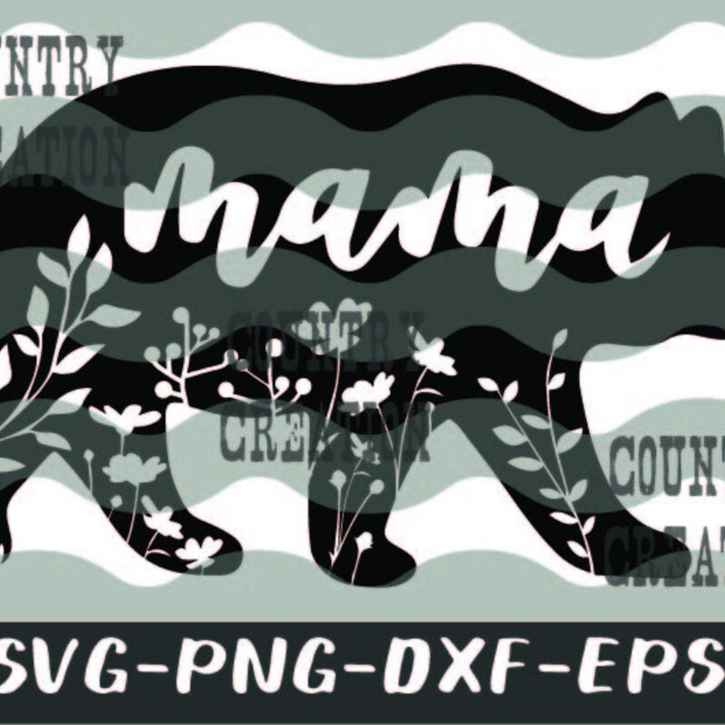 Mama Bear Cut File - Etsy