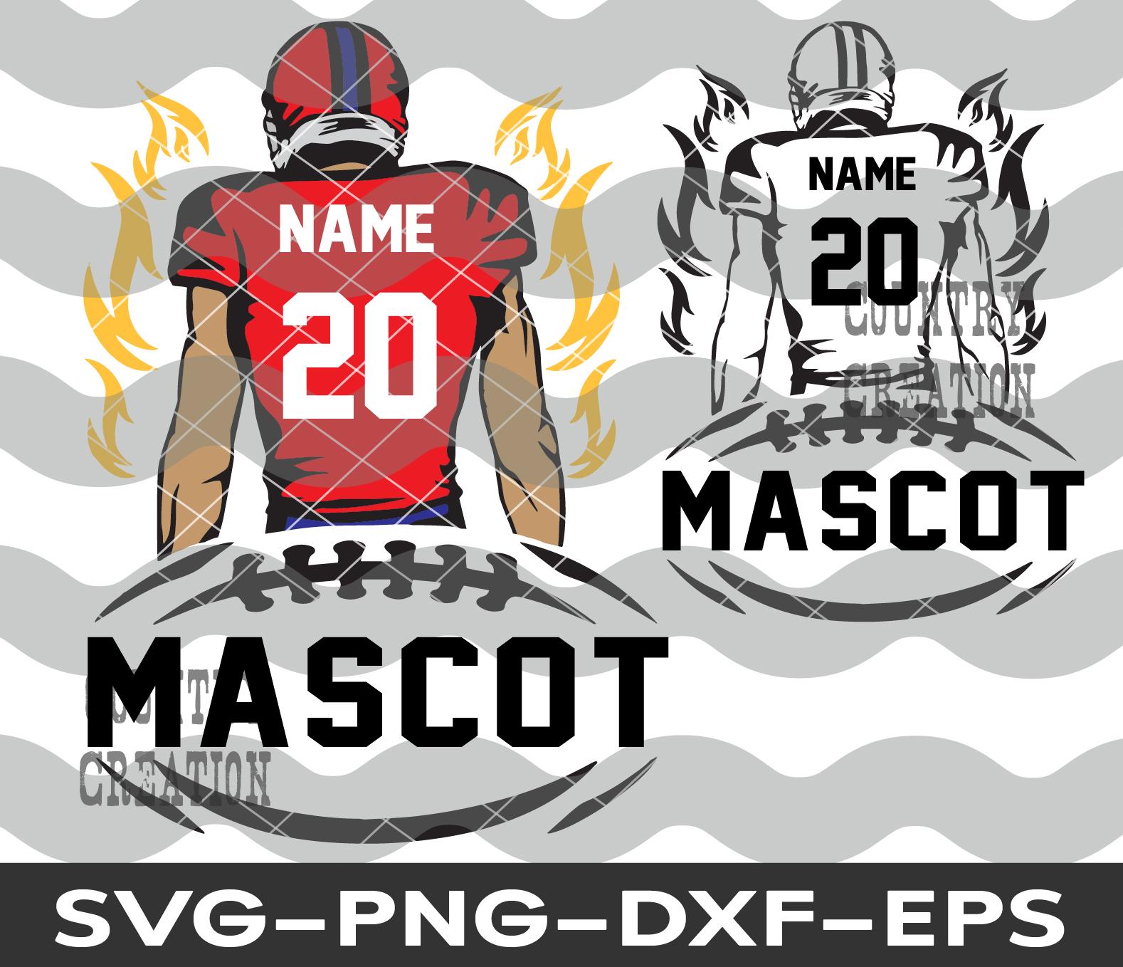 Layered Football SVG, Football Shirt Customize Name Number Football ...