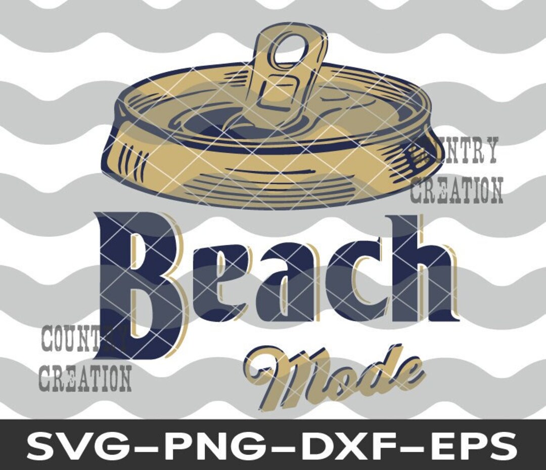 Layered Beach Mode Svg Beach Life Svg, Drinking Svg Beer Can Digital ...