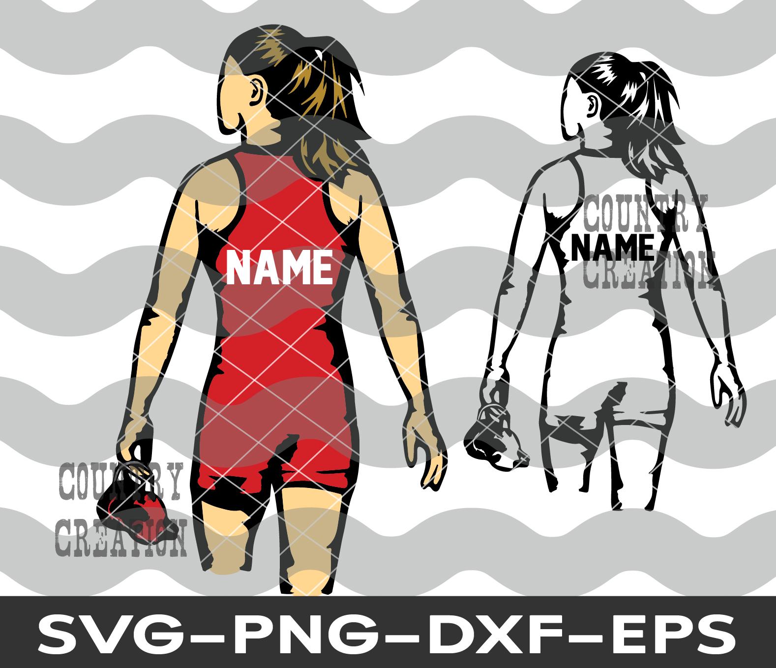 Weibliche Wrestling SVG, Wrestling SVG, Wrestlerin SVG, Wrestler Girl ...