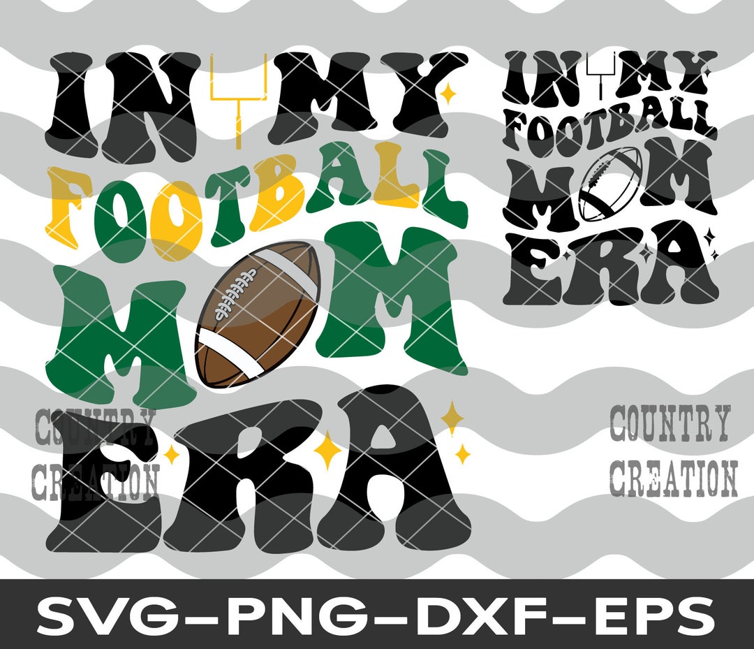 Layered Football SVG in My Football Mom Era SVG Shirt - Etsy