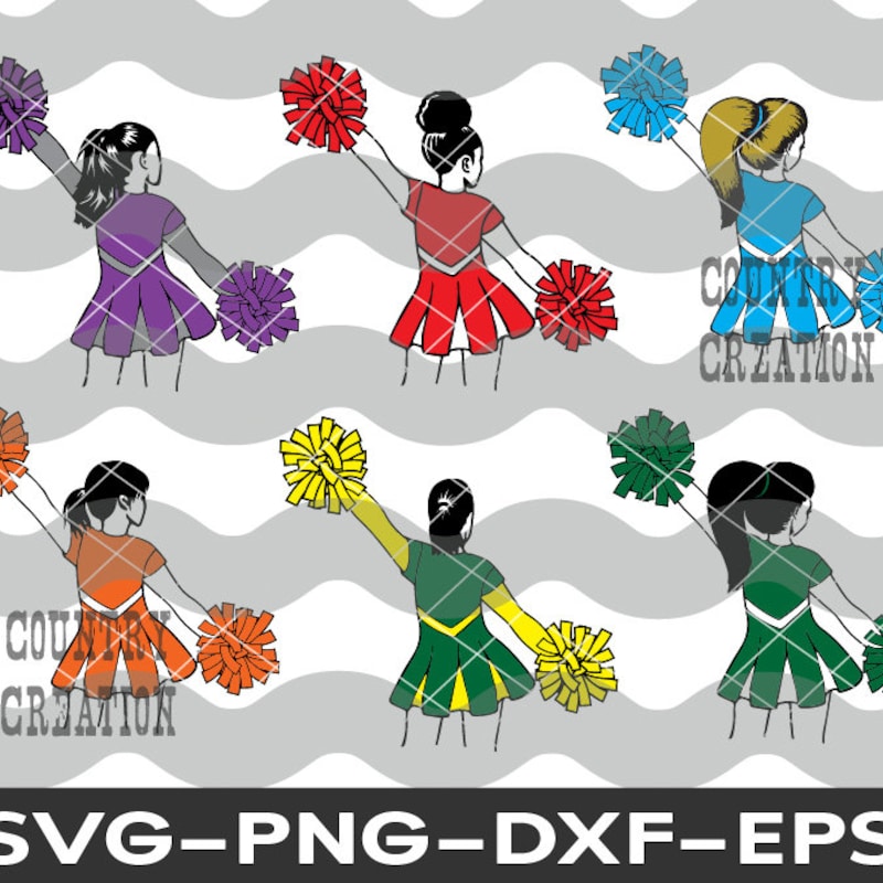 Cheerleader Svg - Etsy
