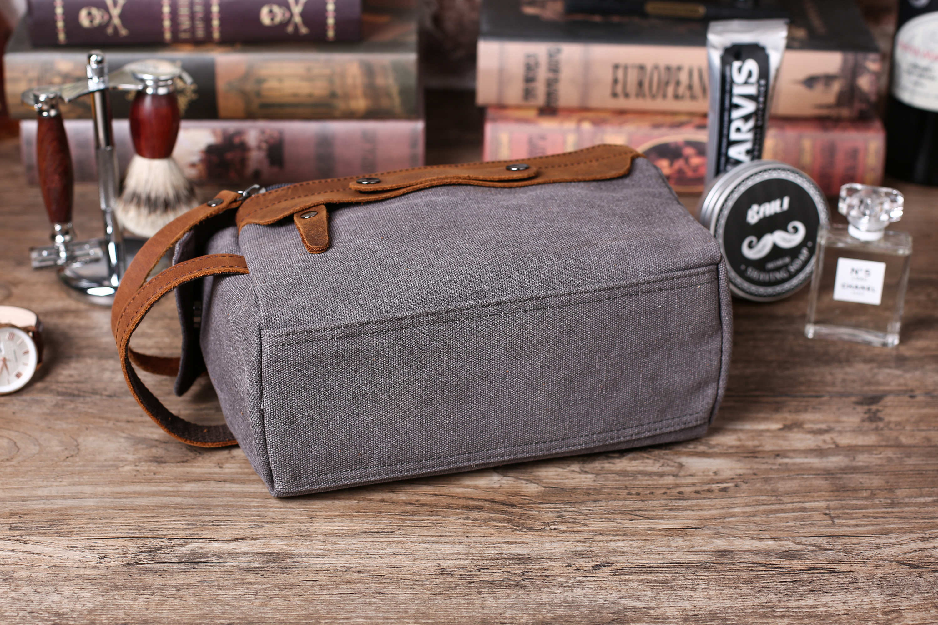 Personalized Shaving Kit Groomsmen Toiletry Bag Leather Dopp | Etsy