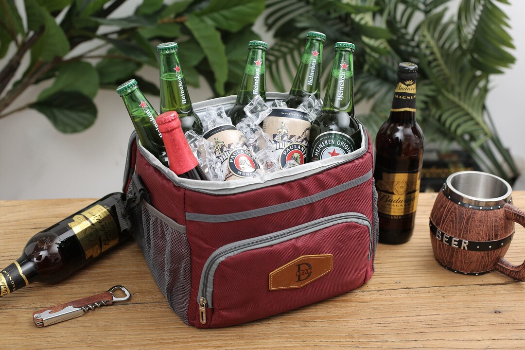 Engraved Beer Cooler Bags - Personalized Groomsmen Gifts for Outdoor ...