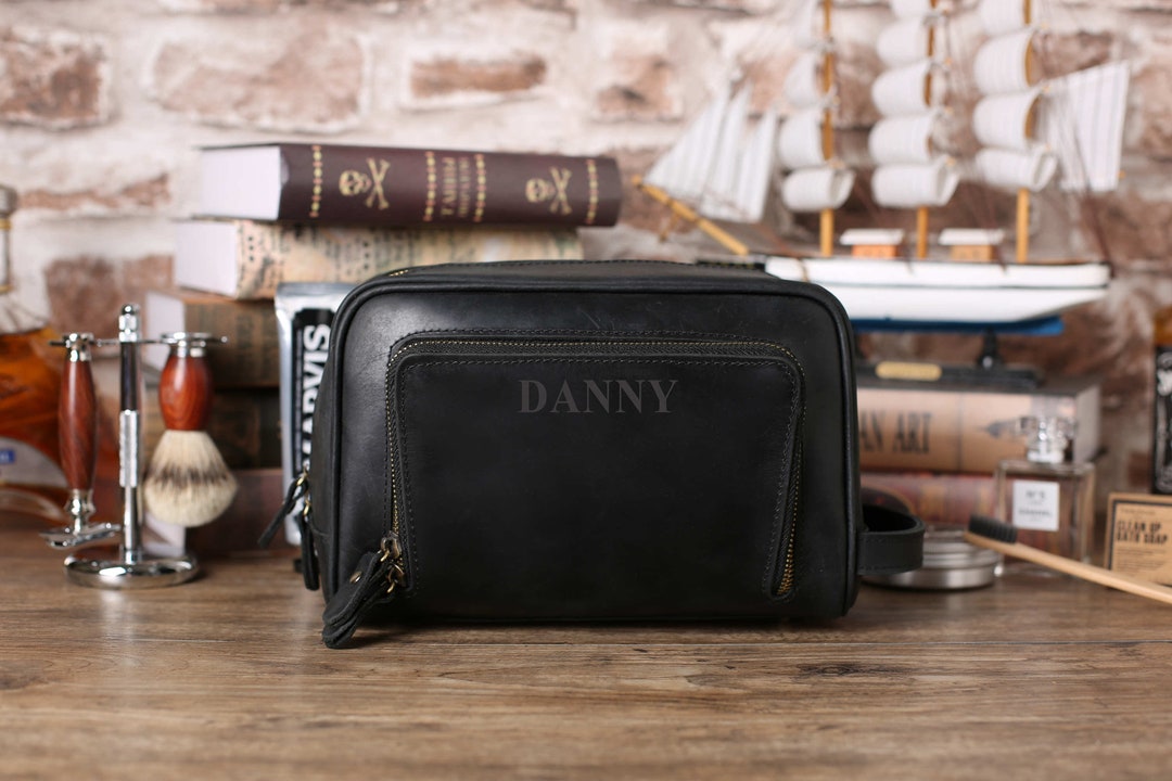Personalized Full Grain Leather Dopp Kit: Groomsmen Gift - Etsy