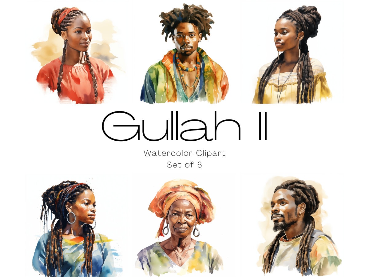 Gullah Watercolor Clipart, Geechee Clipart - Lowcountry, Coastal Empire ...