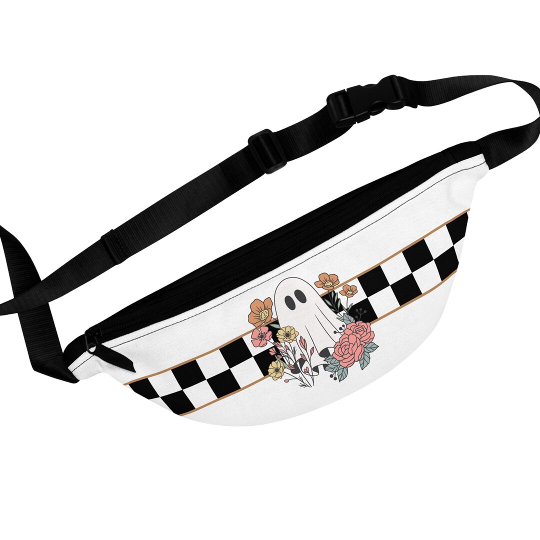 Retro Halloween Fanny Pack, Cute Ghost Sling Purse, Spooky Classroom ...
