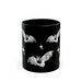 Halloween Bats Black Mug, Bat Mug, Fall Black Mug, Halloween Mug With ...