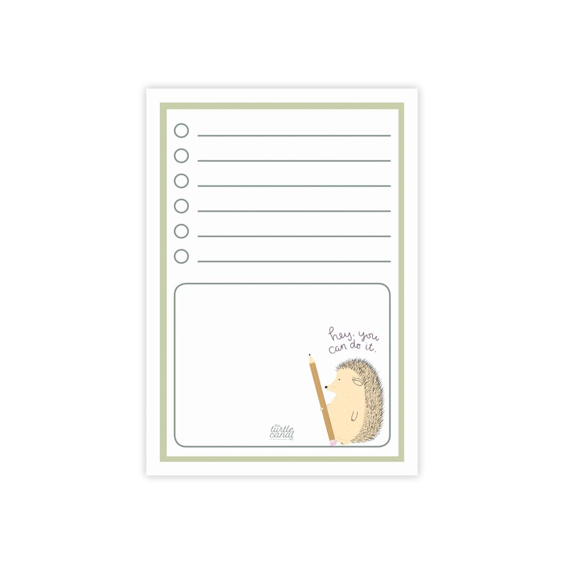 Hedgehog Post-it® Note Pad, Cute Animal Notepad, Hedgehog Stationary ...