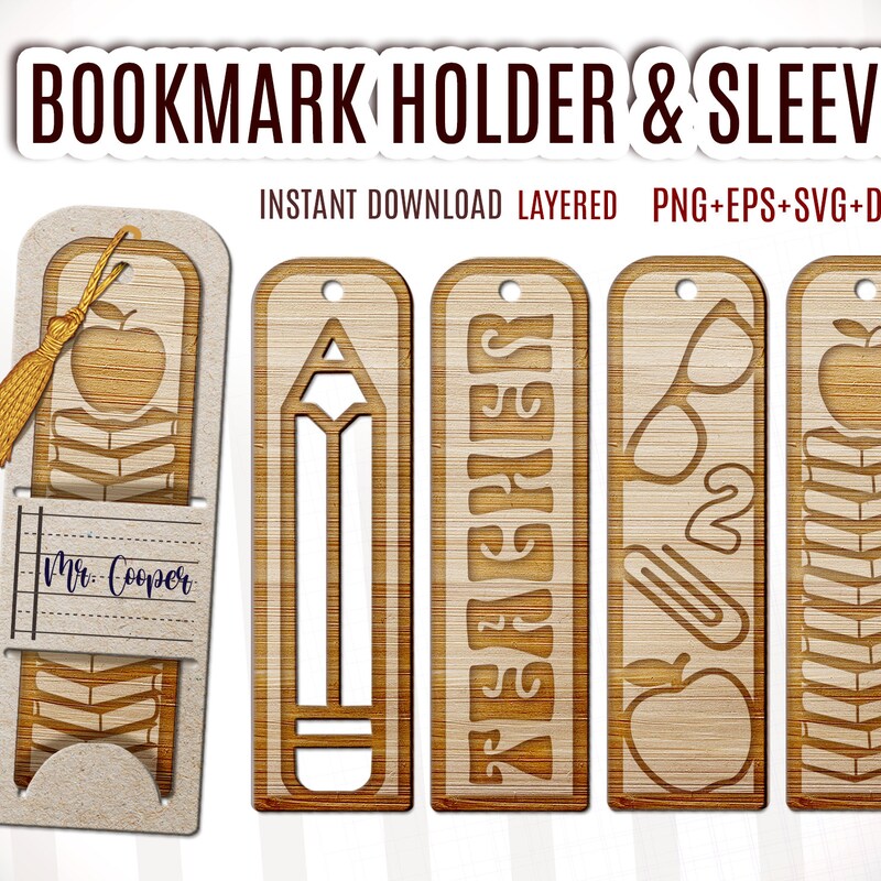 Bookmark Svg - Etsy