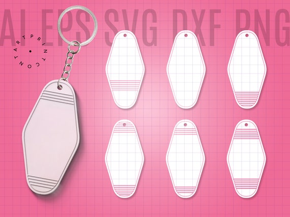 Retro Motel Hotel Keychain Bundle Best Friend Keychain Set - Etsy