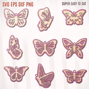 Butterfly Template Svg, 3D Butterfly Svg Bundle, Butterfly Template Cut ...