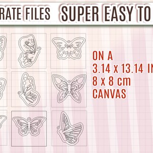 Butterfly Template Svg, 3D Butterfly Svg Bundle, Butterfly Template Cut ...