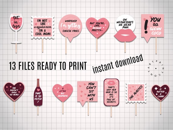 Mean Girls Party Decorations Mean Girls Theme Party Mean Etsy